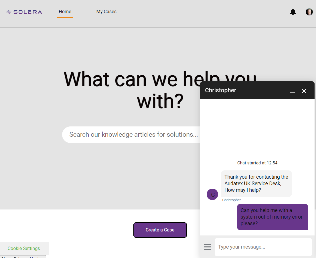 UK Support Now Available via Webchat! - Audatex